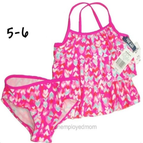 OshKosh B'gosh | Swim | Girls Swimsuit 2 Pc Two Piece Swim Bathing Suit ...